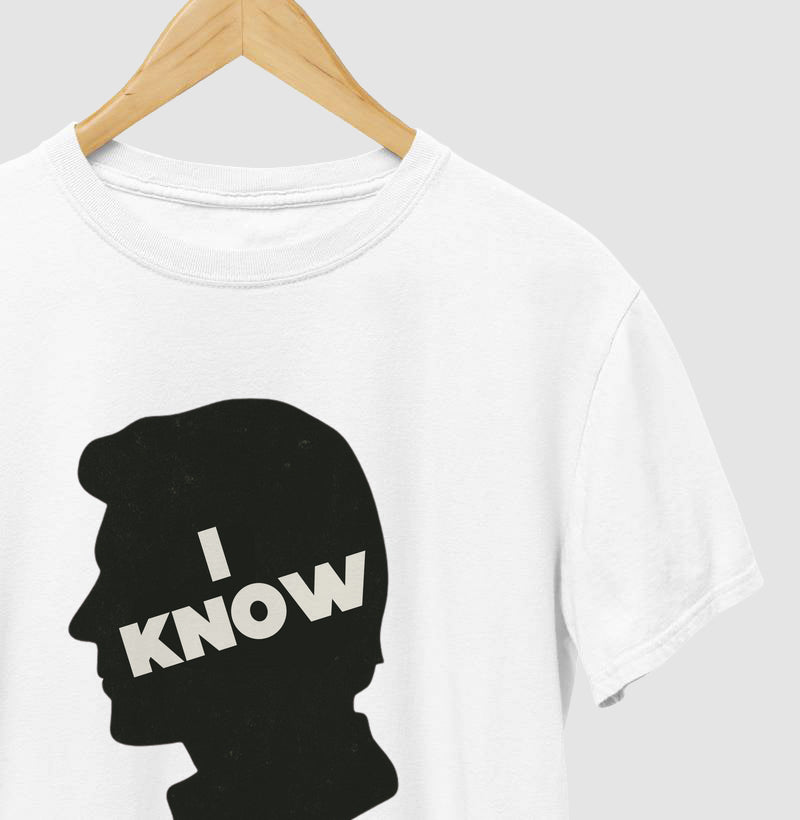 Camiseta Star Wars I Know | Camiseta de Casal Geek | 100% Algodão ...